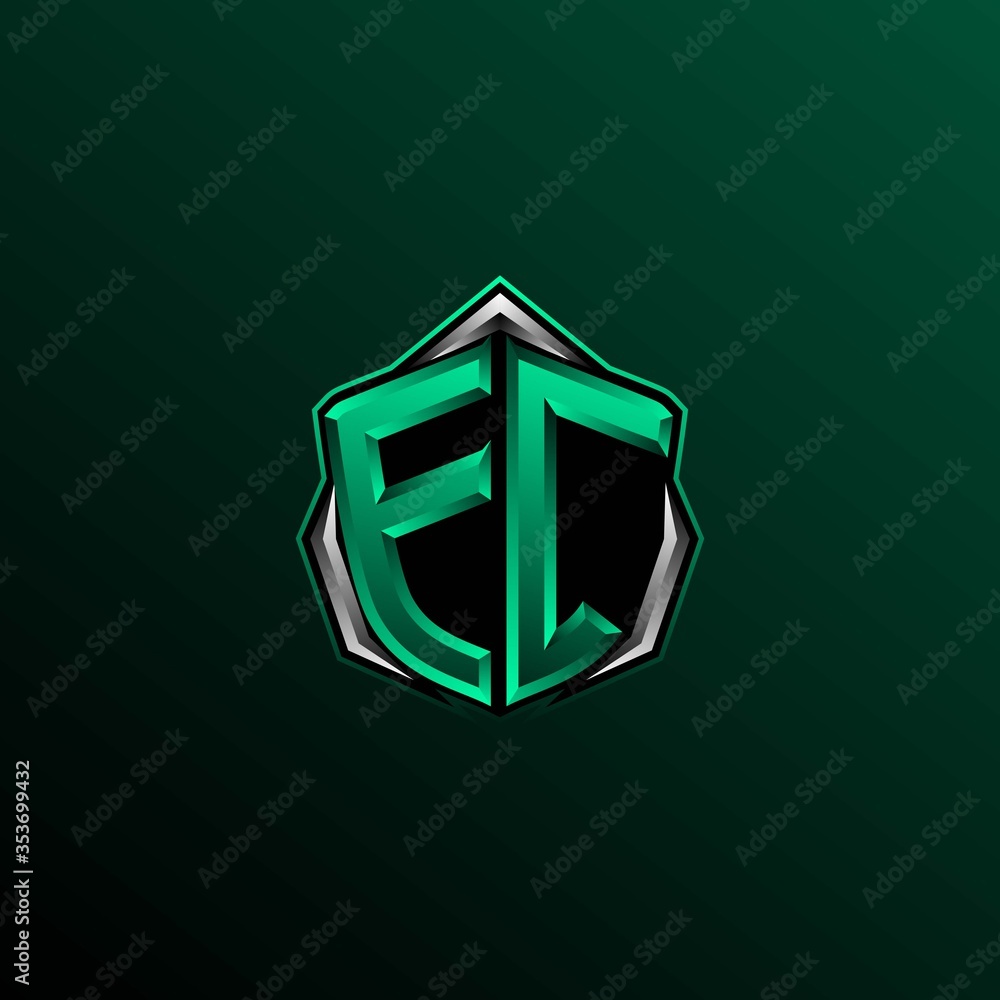 Initial EC logo design, Initial EC logo design with Circle style, Logo ...