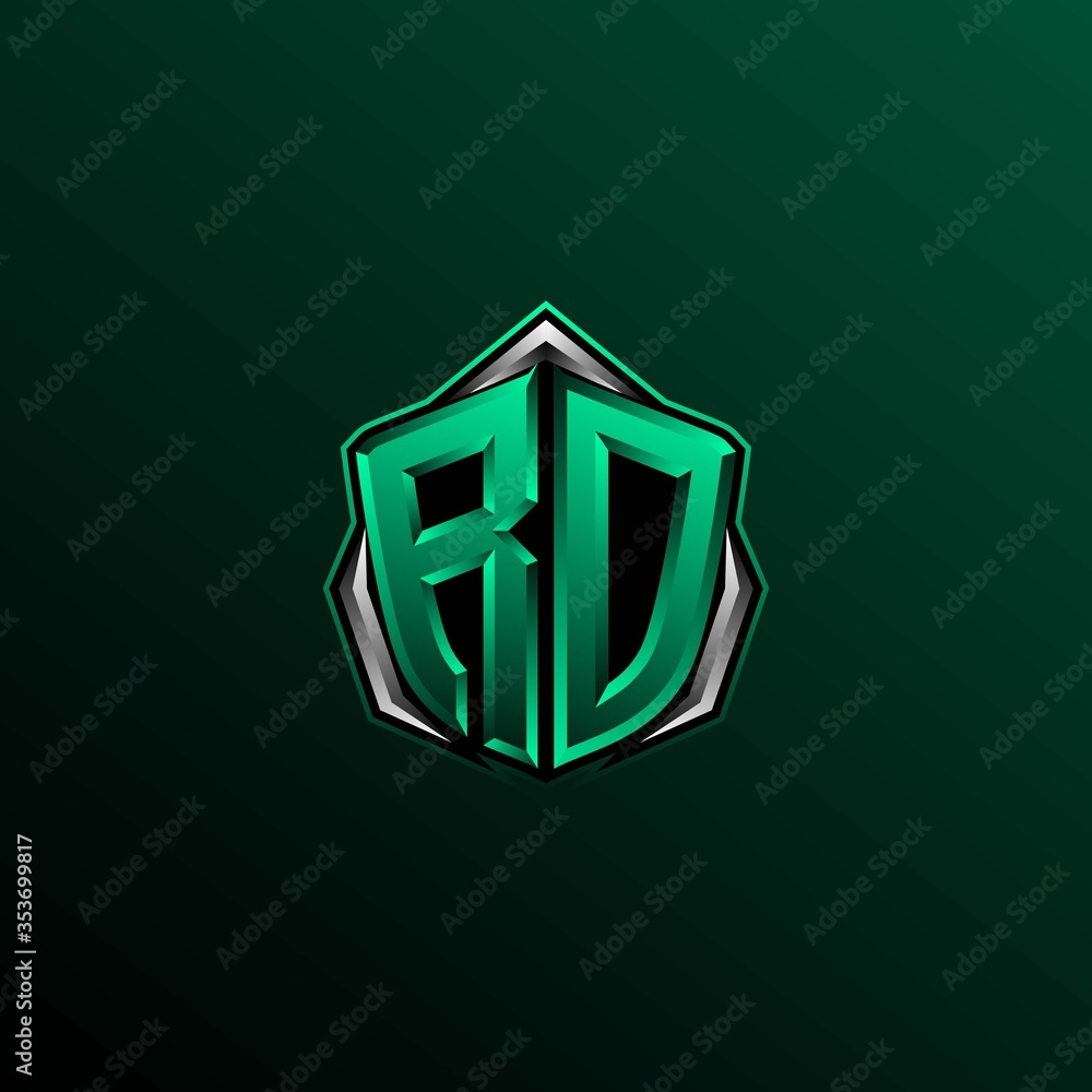 Initial RD logo design, Initial RO logo design with Circle style, Logo ...