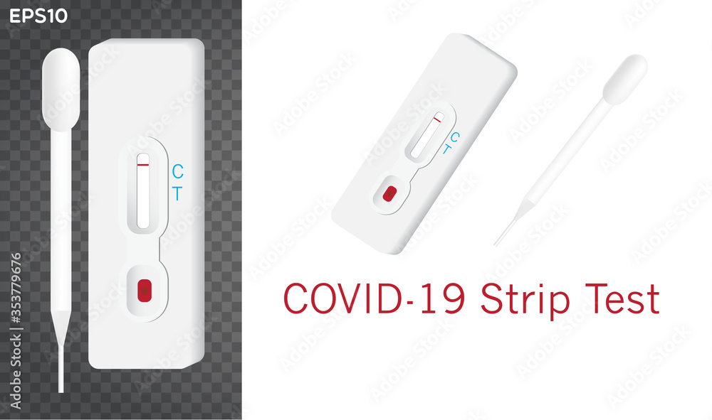 Rapid Covid-19 coronavirus strip test cassette for antibody or sars-cov ...
