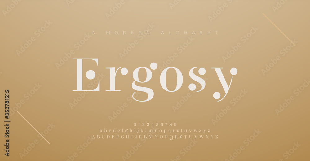 Elegant alphabet letters font and number. Classic Lettering Minimal ...