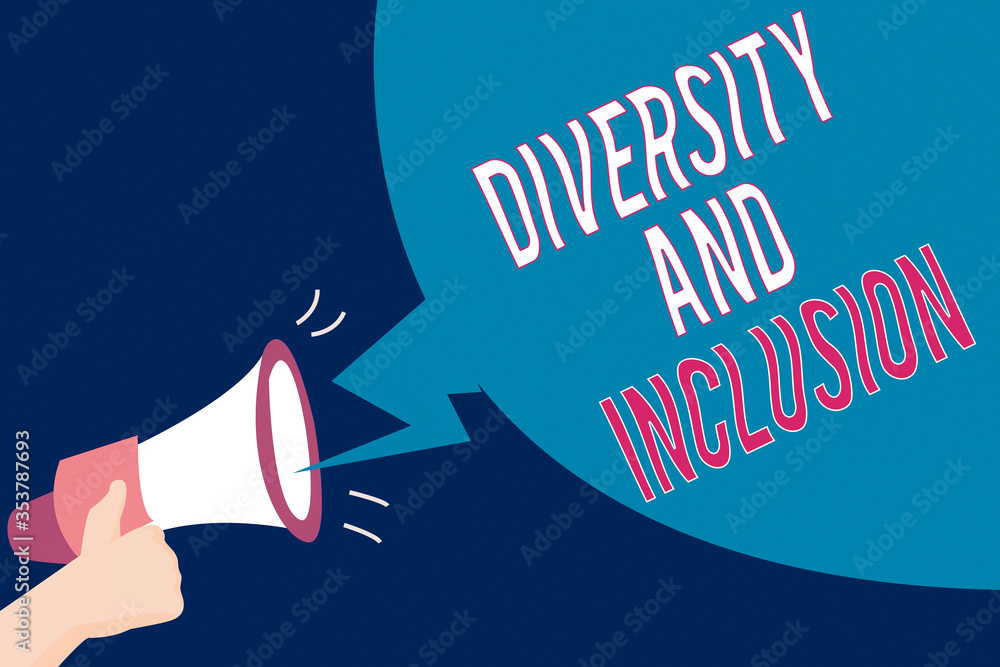 Text sign showing Diversity And Inclusion. Business photo text range ...