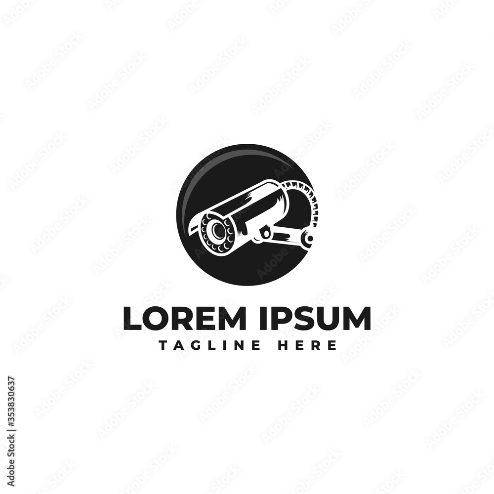 CCTV Camera Logo Vector Icon Illustration Stock Vector | Adobe Stock