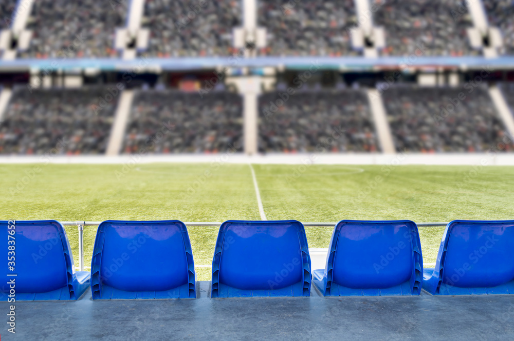 back of empty seats in the stadium Stock Photo | Adobe Stock