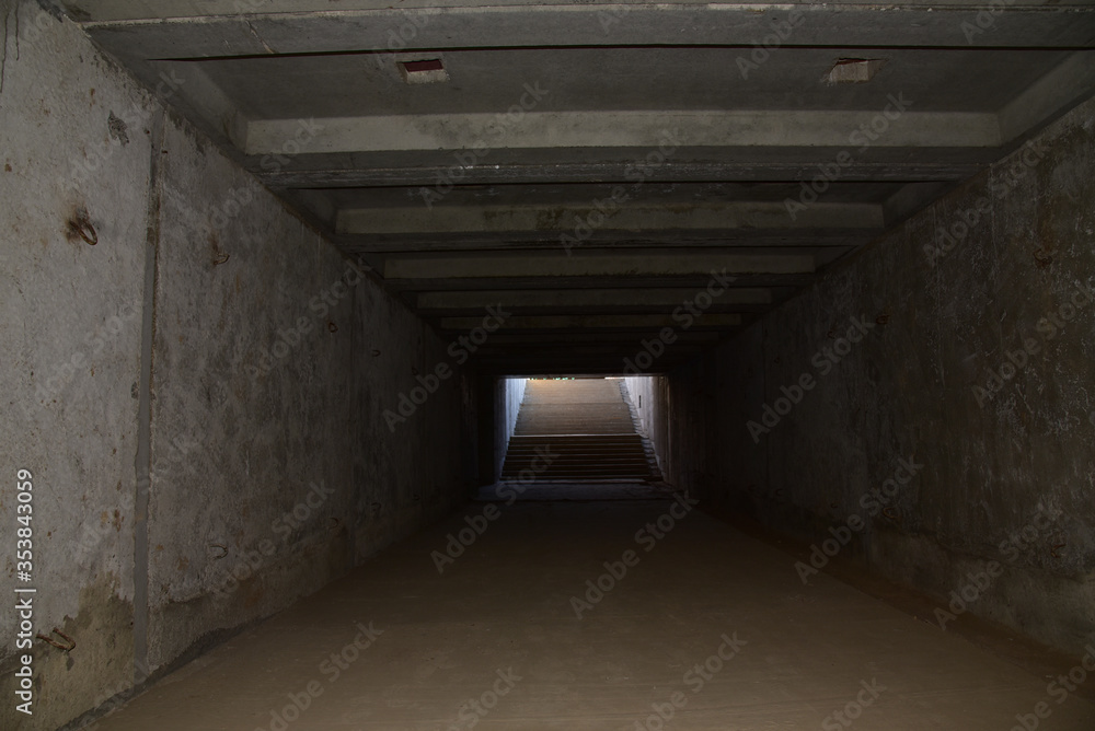 Сonstruction of an underground pedestrian crossing at the intersection ...