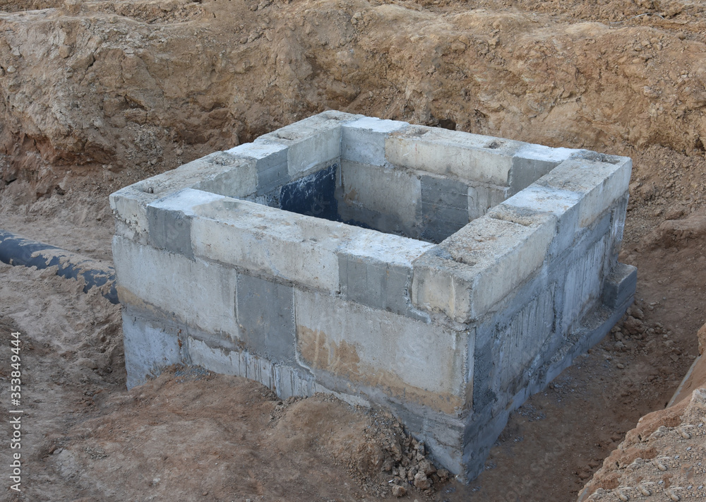 Construction of stormwater pits, sanitary sewer system distribution ...