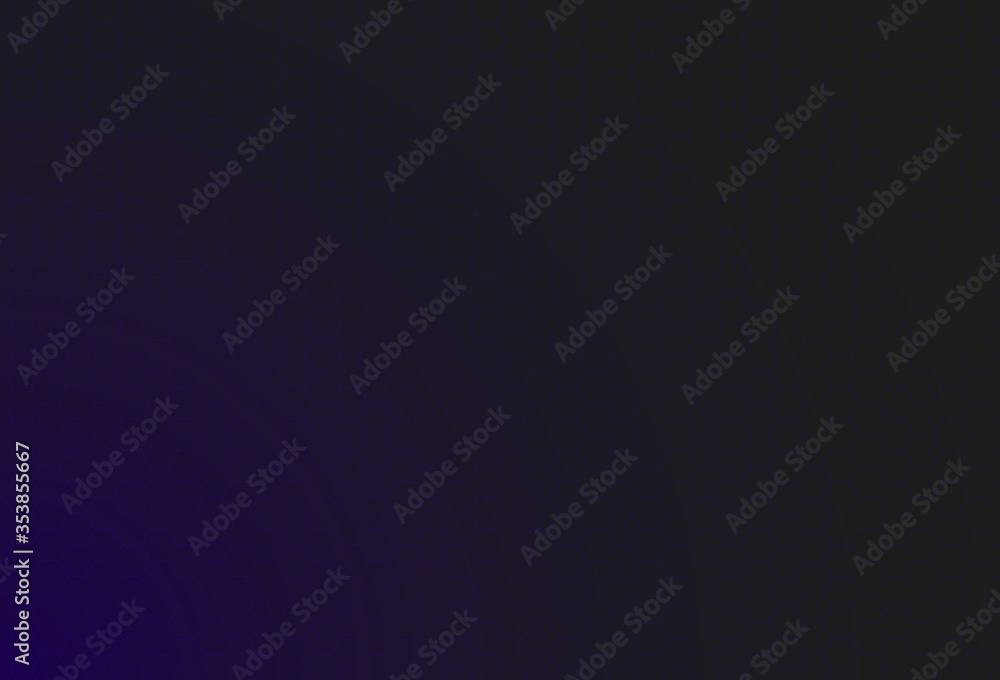 HUD dark purple background with thin hexagon grid and dots. Design for ...