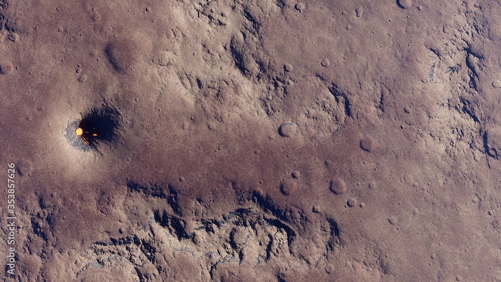 Abstract aerial landscape, texture of a distant planet, texture of an ...