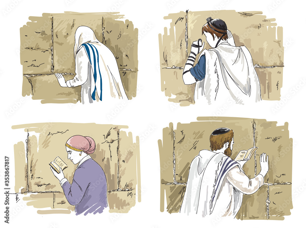 Wailing Wall Praying