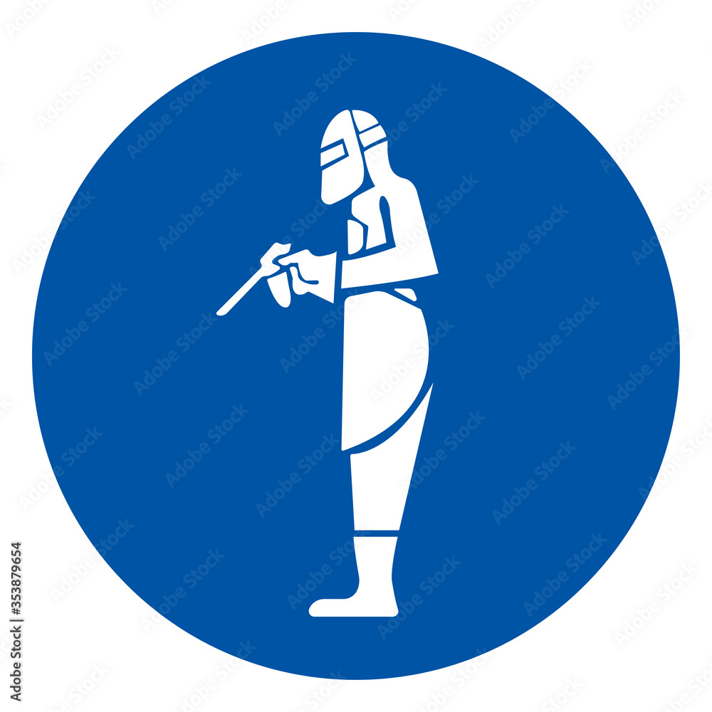 Sabs Full Welding Gear Symbol Sign, Vector Illustration, Isolate On ...