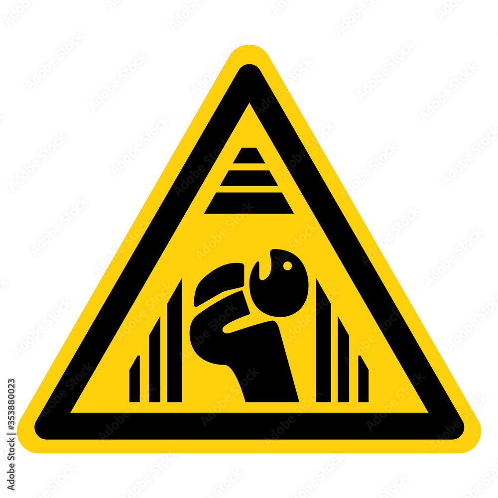 Warning Confined Space Symbol Sign, Vector Illustration, Isolate On ...