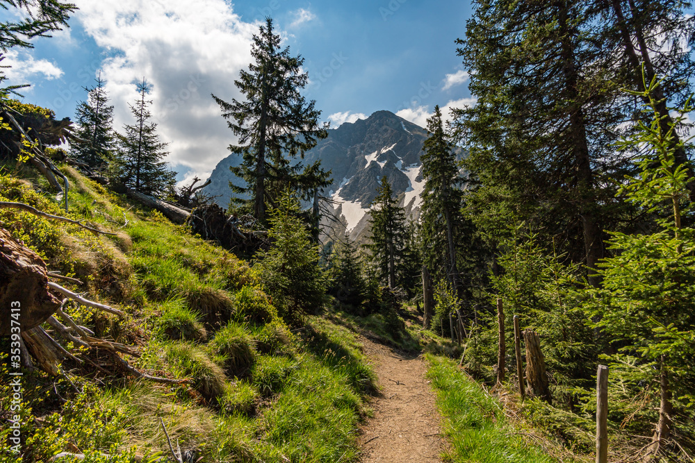 Mountain tour in the Allgau Alps Stock Photo | Adobe Stock