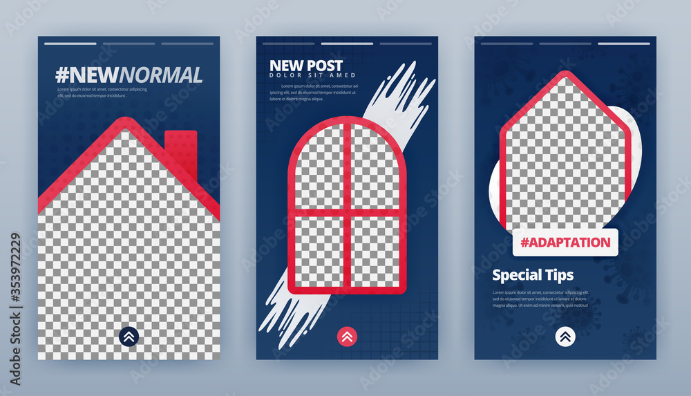 new normal for stories and social media packages. covid-19 safety ...