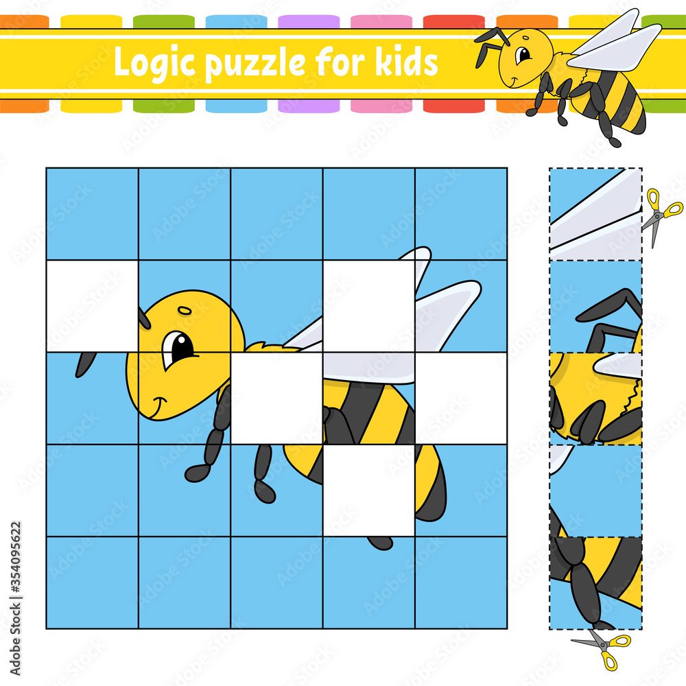 Logic puzzle for kids. Education developing worksheet. Learning game ...