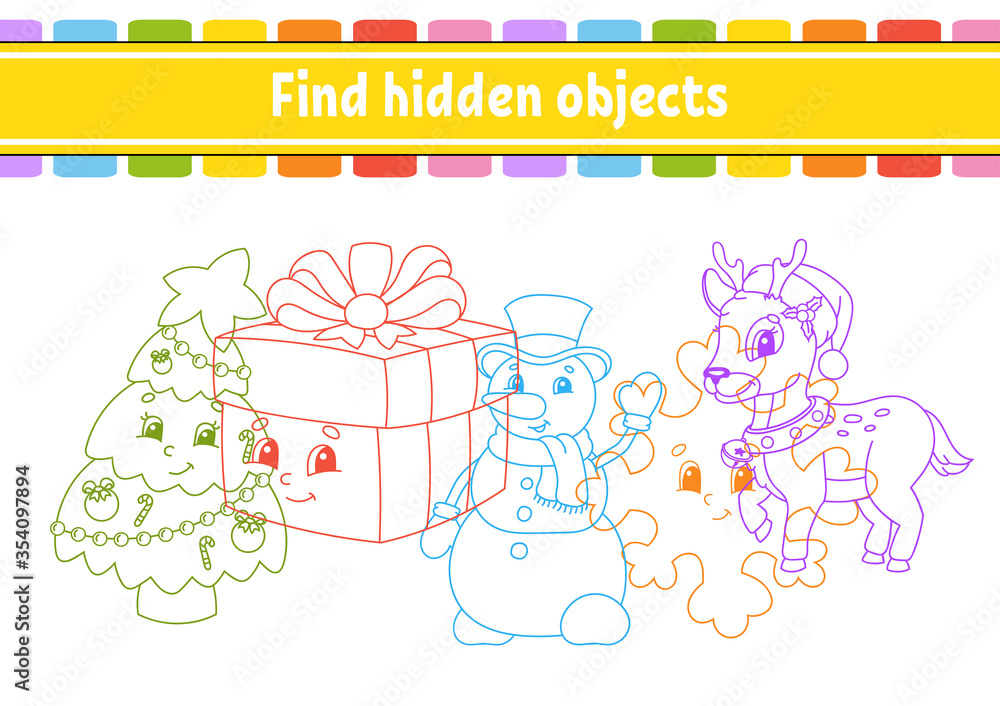 Find hidden object. Education developing worksheet. Activity page with ...