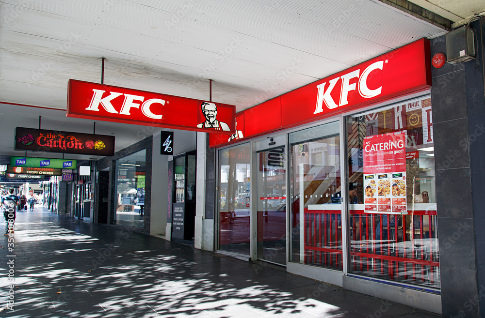 Melbourne, Australia: April 02, 2018: Kentucky Fried Chicken restaurant ...