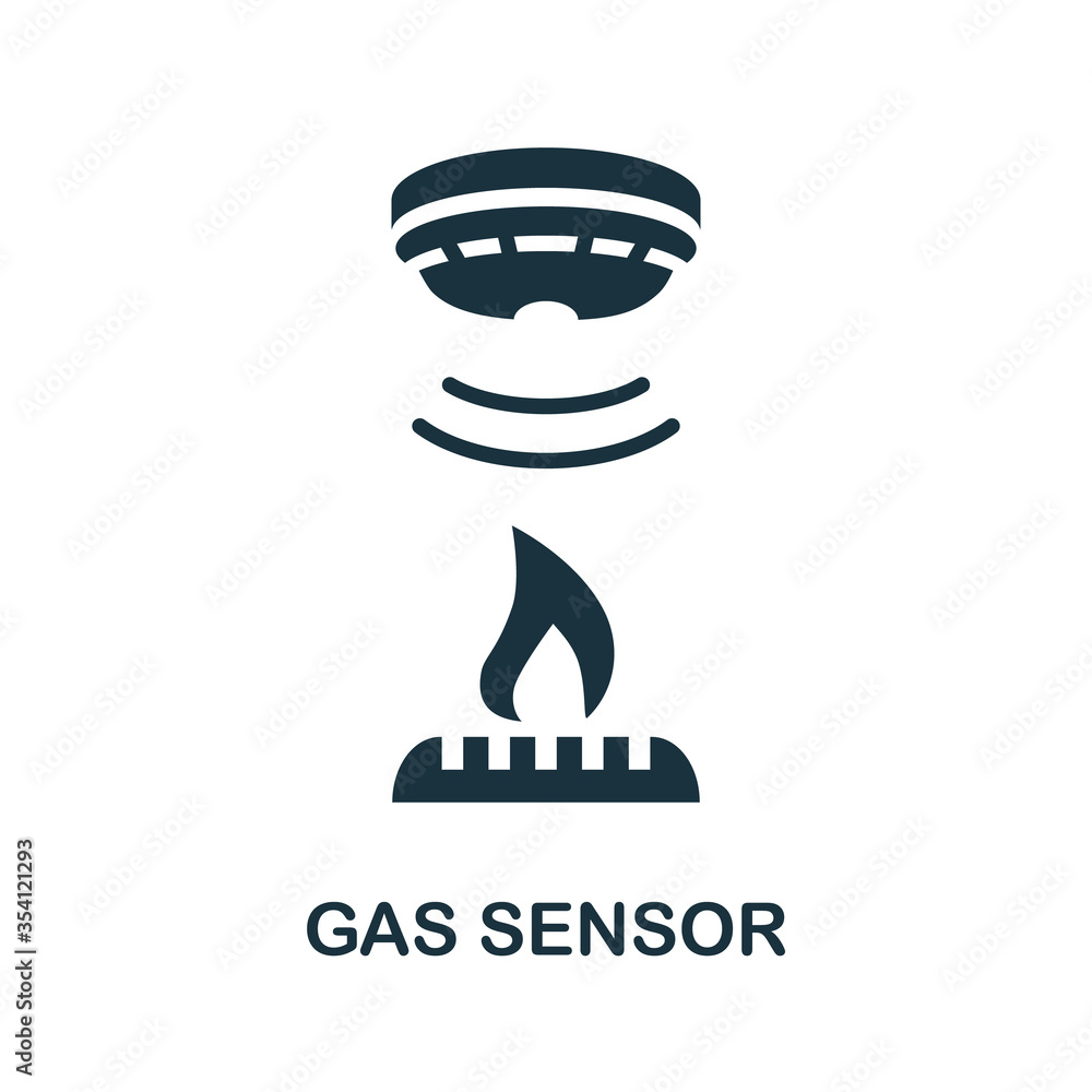 Gas Sensor icon. Simple element from sensors icons collection. Creative ...