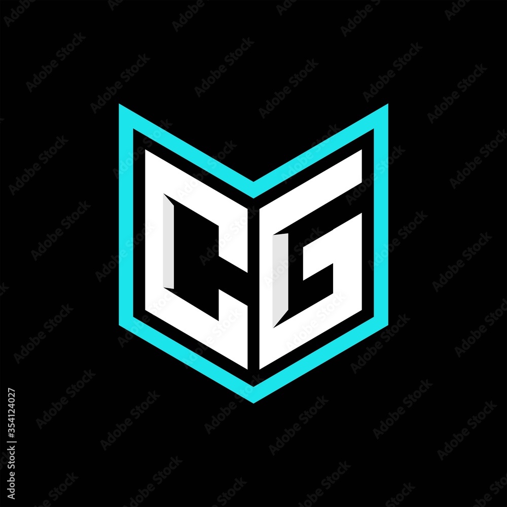 CG initial logo monogram designs modern templates . Stock Vector ...