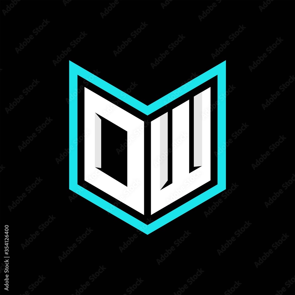 DW initial logo monogram designs modern templates . Stock Vector ...