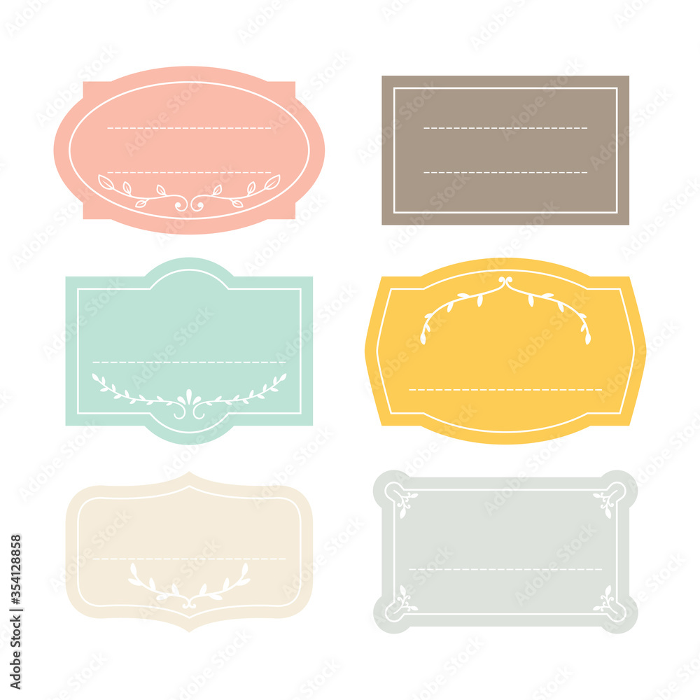 Blank Vintage Label Template