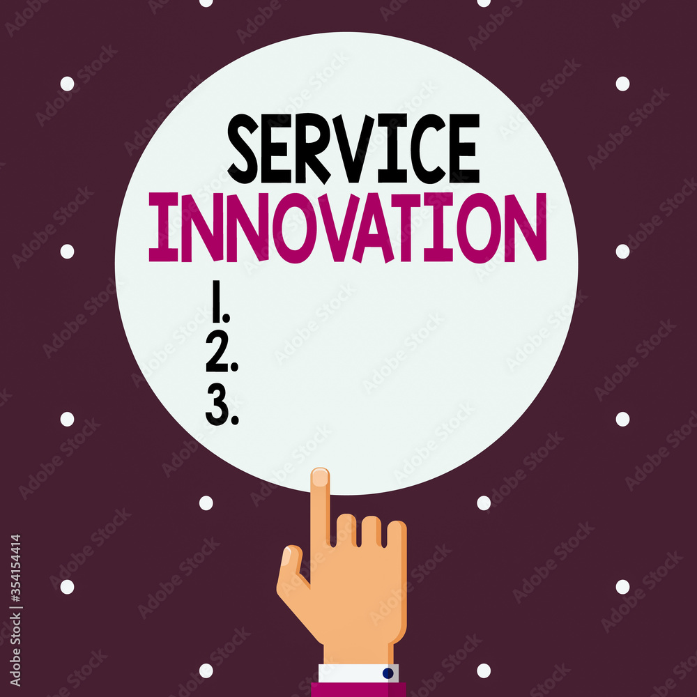 Word writing text Service Innovation. Business photo showcasing ...