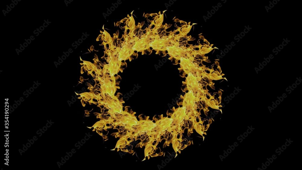 Looped seamless fire footage for your event, concert, stage design ...