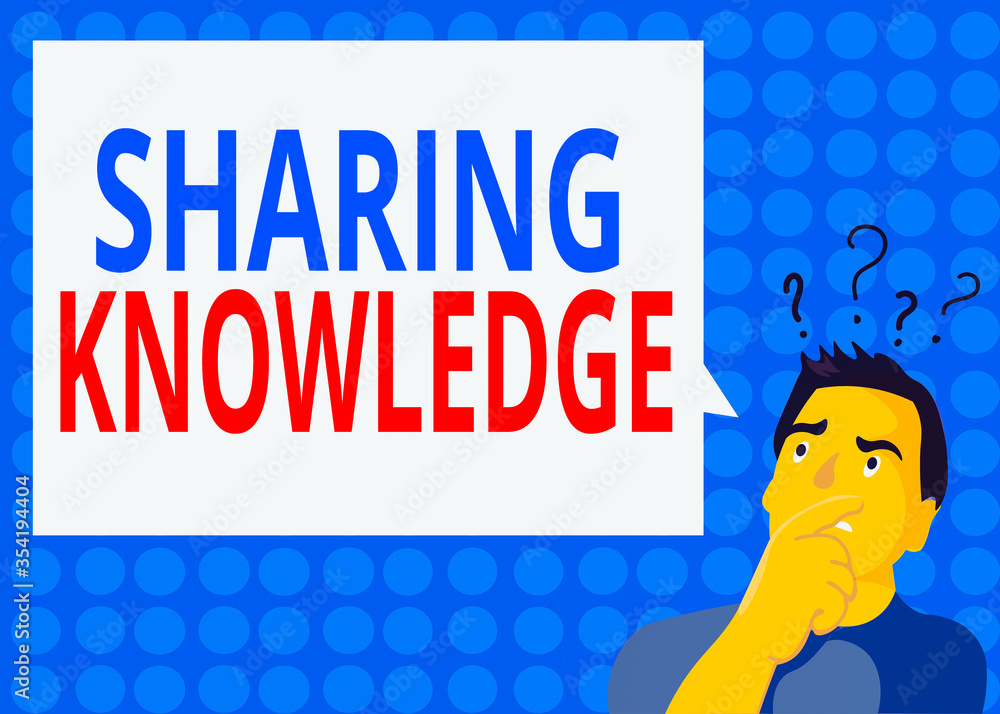 Handwriting text writing Sharing Knowledge. Conceptual photo activity ...