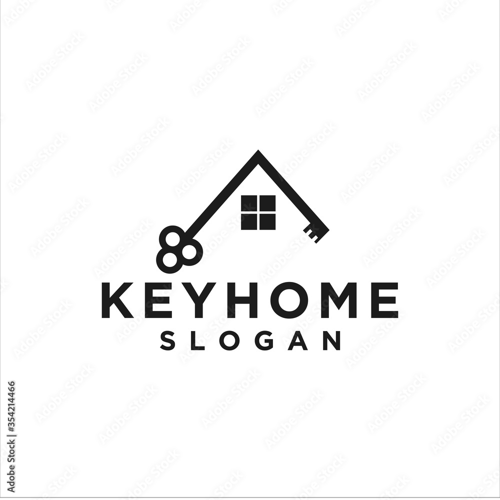 House Key logo vector. Vector graphic design template. Stock Vector ...