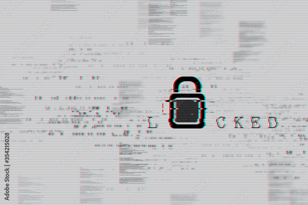 Cyber Crime Concept. Abstract Digital Background. Background is filled ...