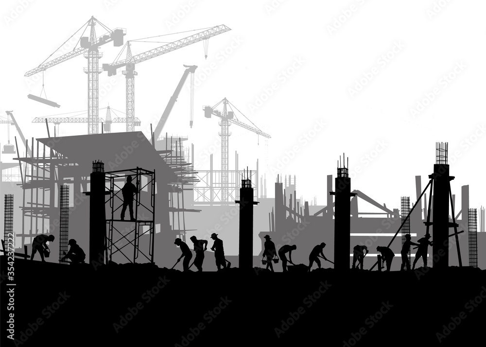Construction vector background,Construction info graphics, Book Cover ...