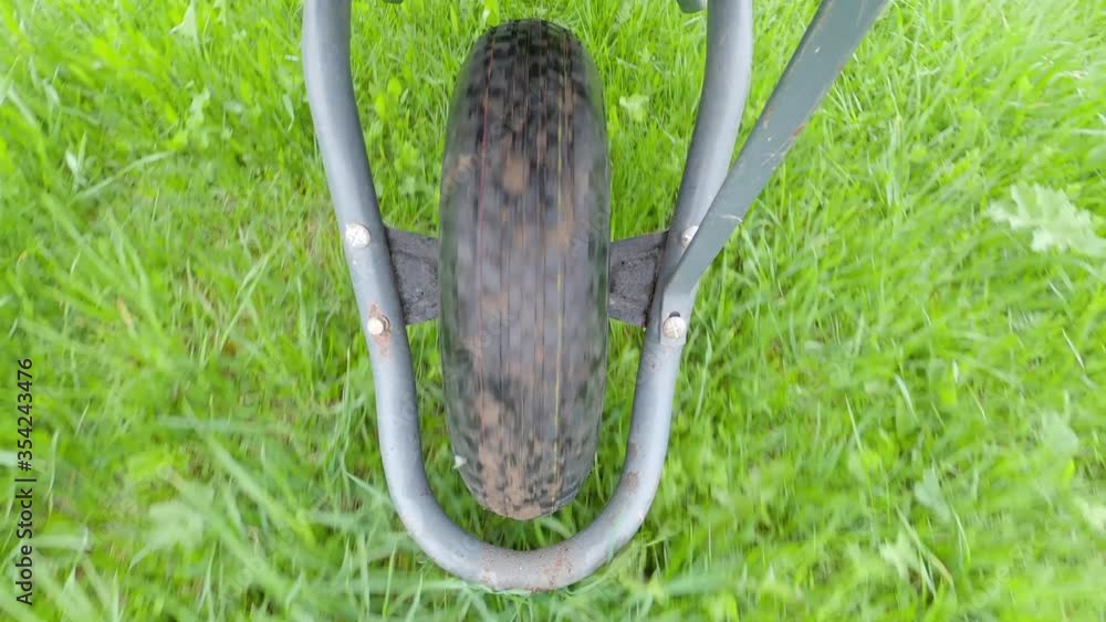 Point of view, first perspective. Work in the field concept. Close-up ...