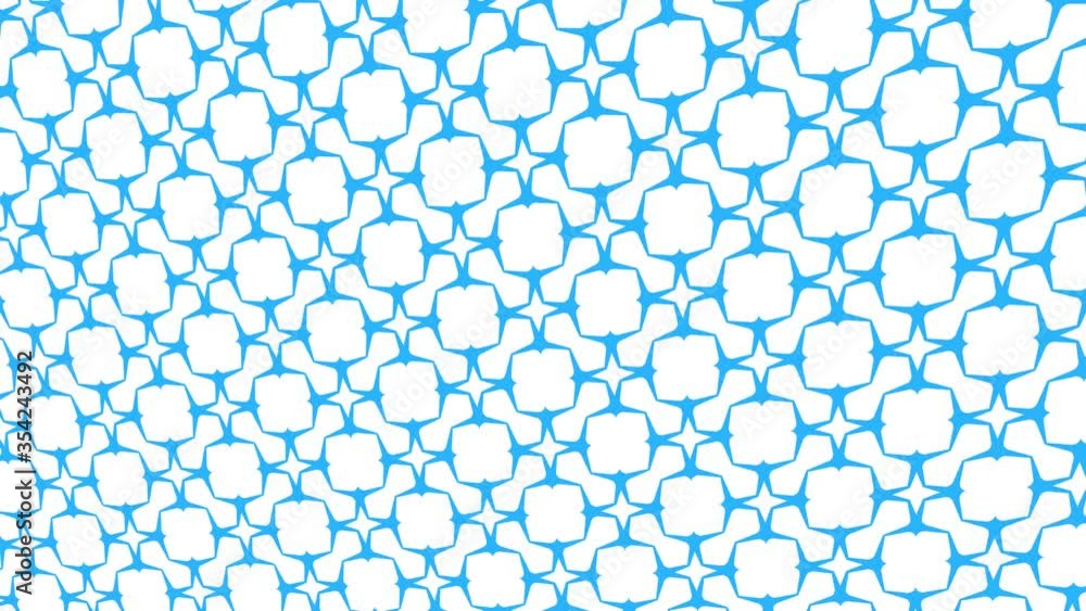 Color pattern with geometric shapes on a minimal black background ...