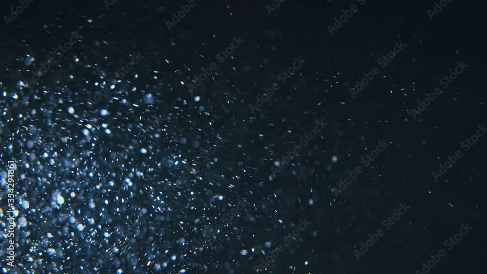 Video of underwater colorful bubbles rising to surface in slow motion ...