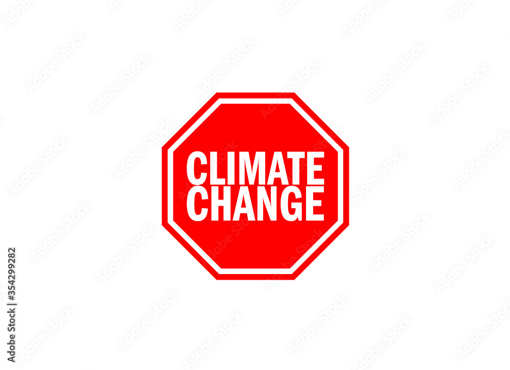 Signage climate change Stock Vector | Adobe Stock