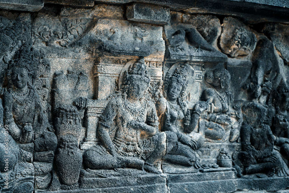 Yogyakarta Indonesia, June 01 2020 : Prambanan temple is a Hindu temple ...