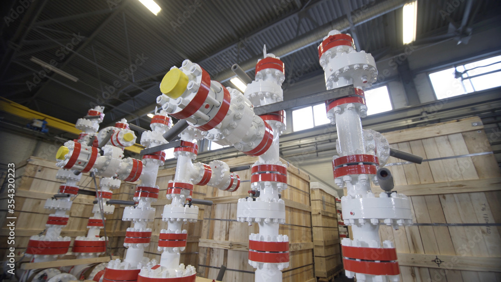 Oil and Gas Wellhead tree equipment production plant. Modifications of ...