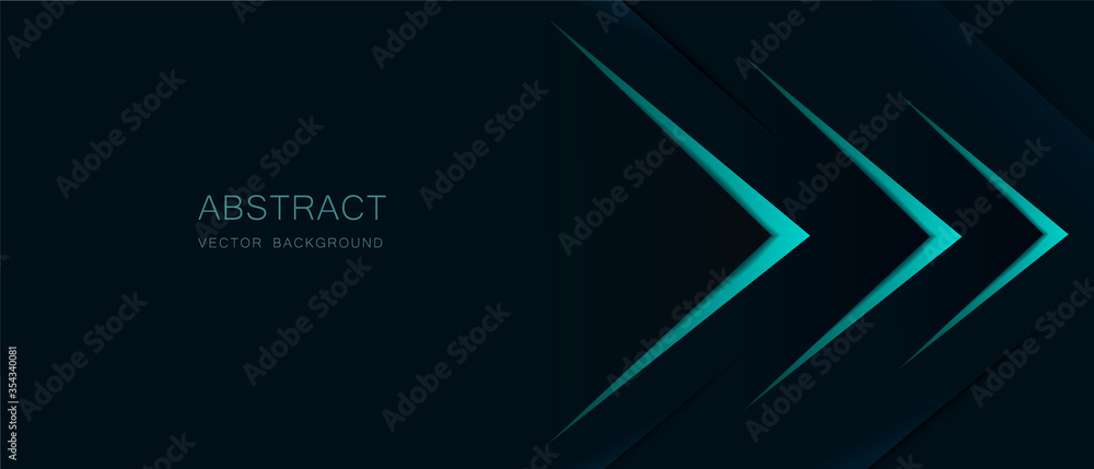 Green arrowy abstract background. Graphic modern geometric elegant ...