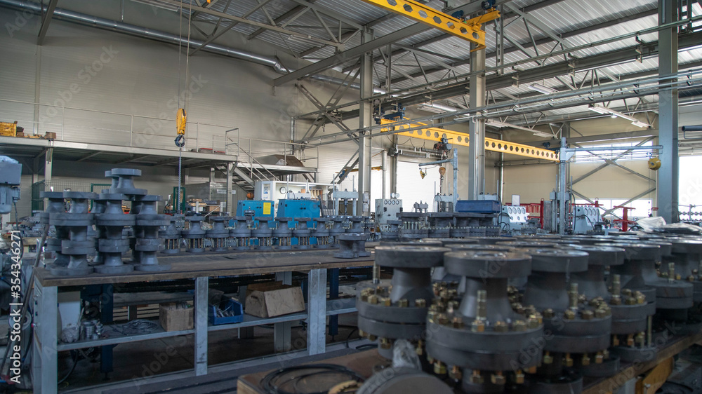Oil and Gas Wellhead tree equipment production plant. Modifications of ...