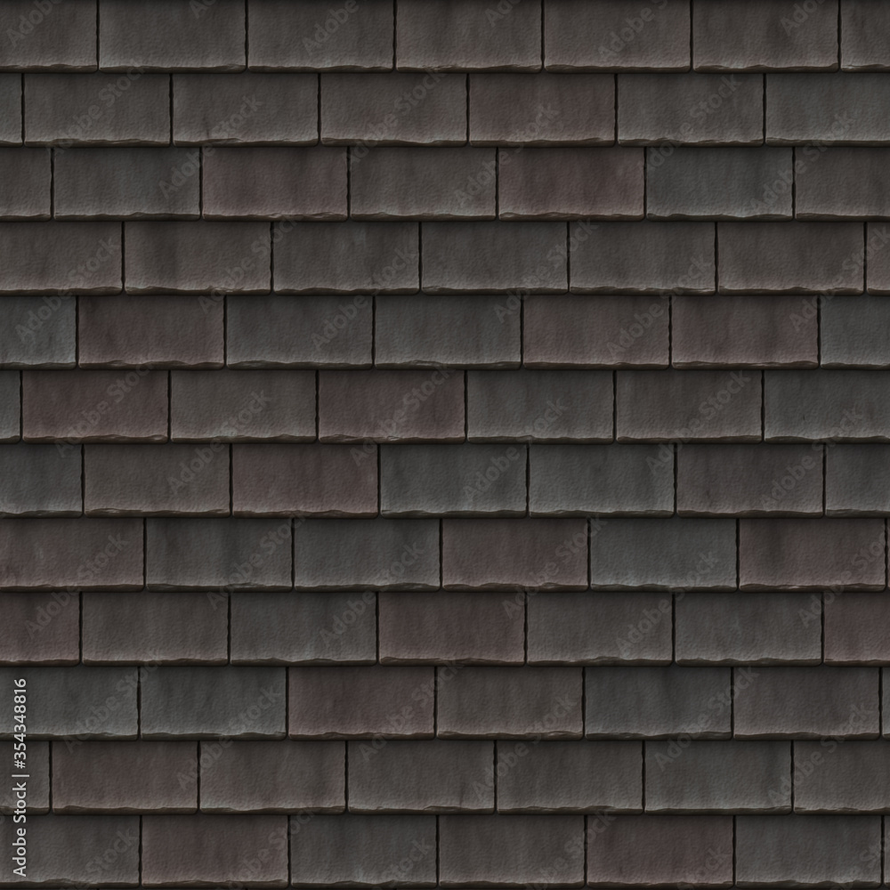 seamless traditional roofing shingles texture Stock Illustration ...