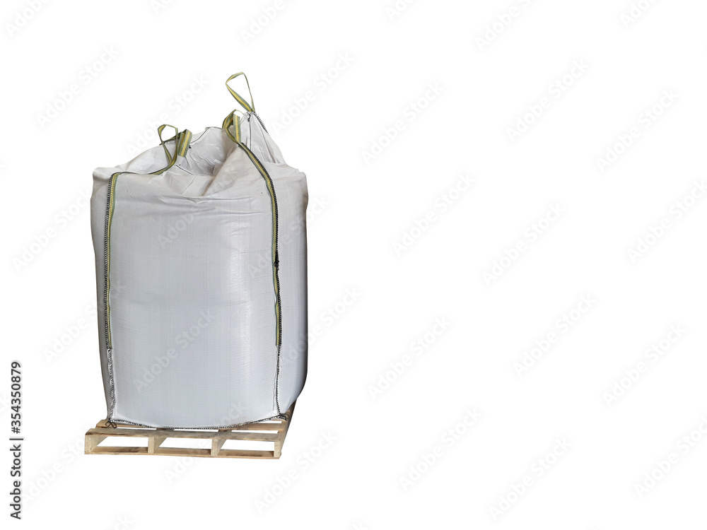 Chemical fertilizer Urea jumbo-bag in warehouse waiting for shipment ...
