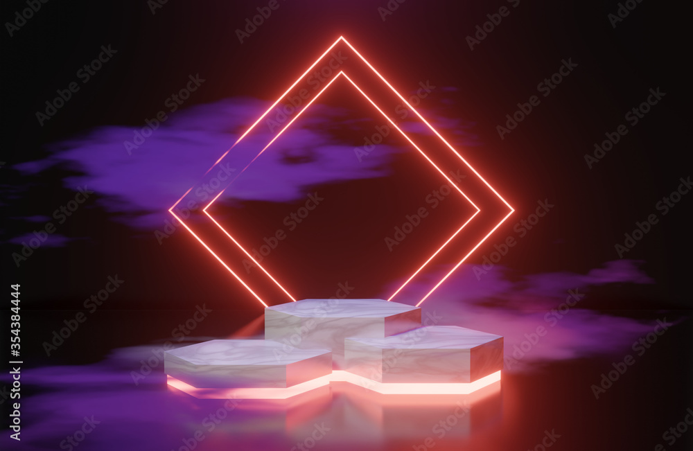 Mock up background/backdrop in minimal modern illustration design of ...