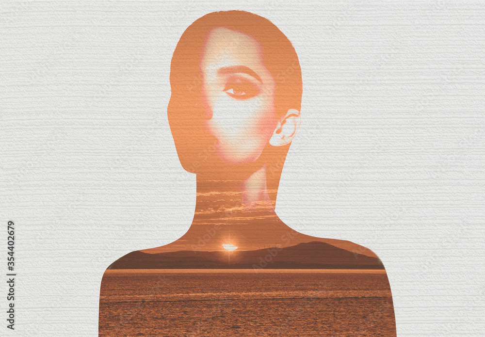 Superposition Images Photo Effect Mockup Stock Template | Adobe Stock