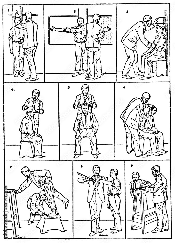 The different types of anthropometric measurement. Illustration of the ...