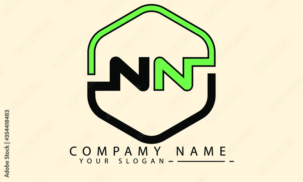 NN Letter based logo vector design template Stock Vector | Adobe Stock