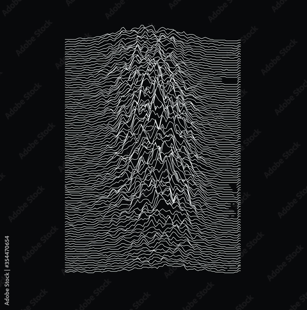 Simplex noise. Parametric Generative glitch art and data visualization. Stock Vector | Adobe Stock