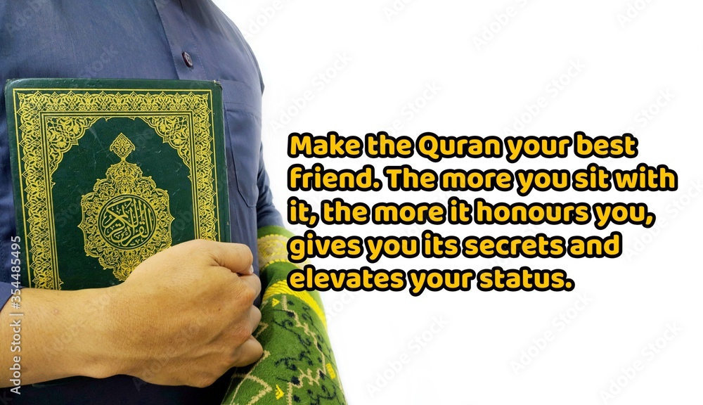 islamic quotes. quran motivation quotes Stock Photo | Adobe Stock