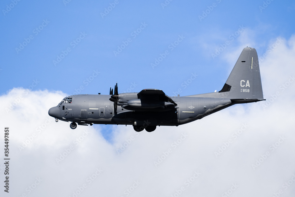 May 14, 2020 Mountain View / CA / USA - Side view of US Air Force ...