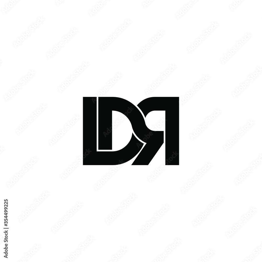 ldr letter original monogram logo design Stock Vector | Adobe Stock