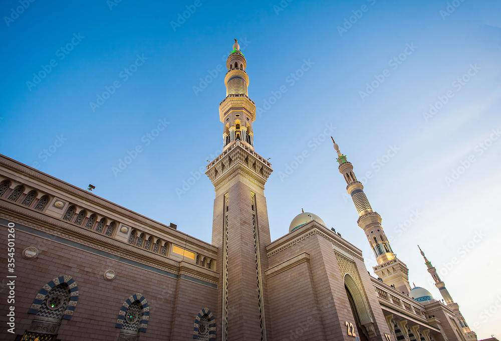 Nabawi Mosque, The Prophet Muhammad Mosque, a holy mosque for moslem ...
