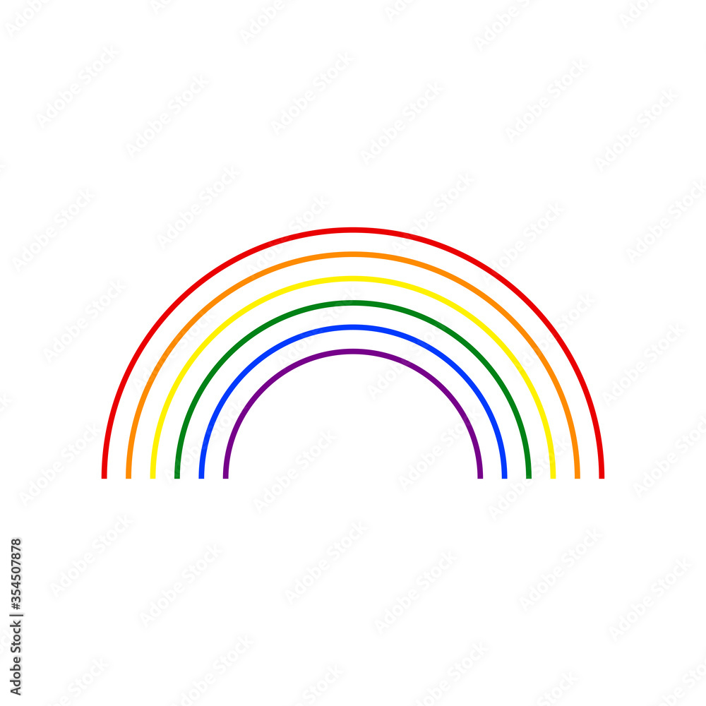 Rainbow icon. LGBTQ symbol modern, simple, vector, icon for website ...