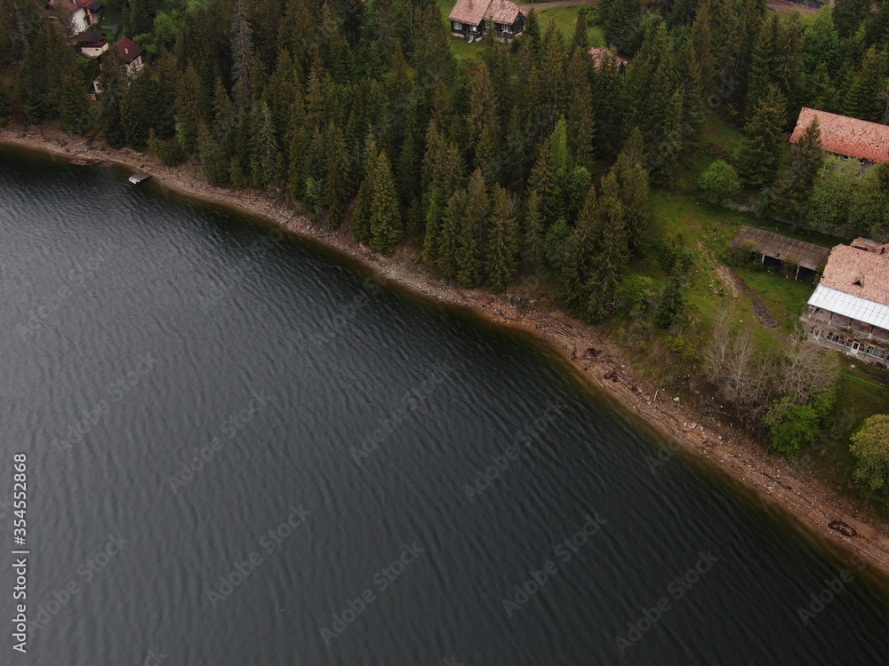 Aerial photos of lake Belis, a very beautiful place, with beautiful ...